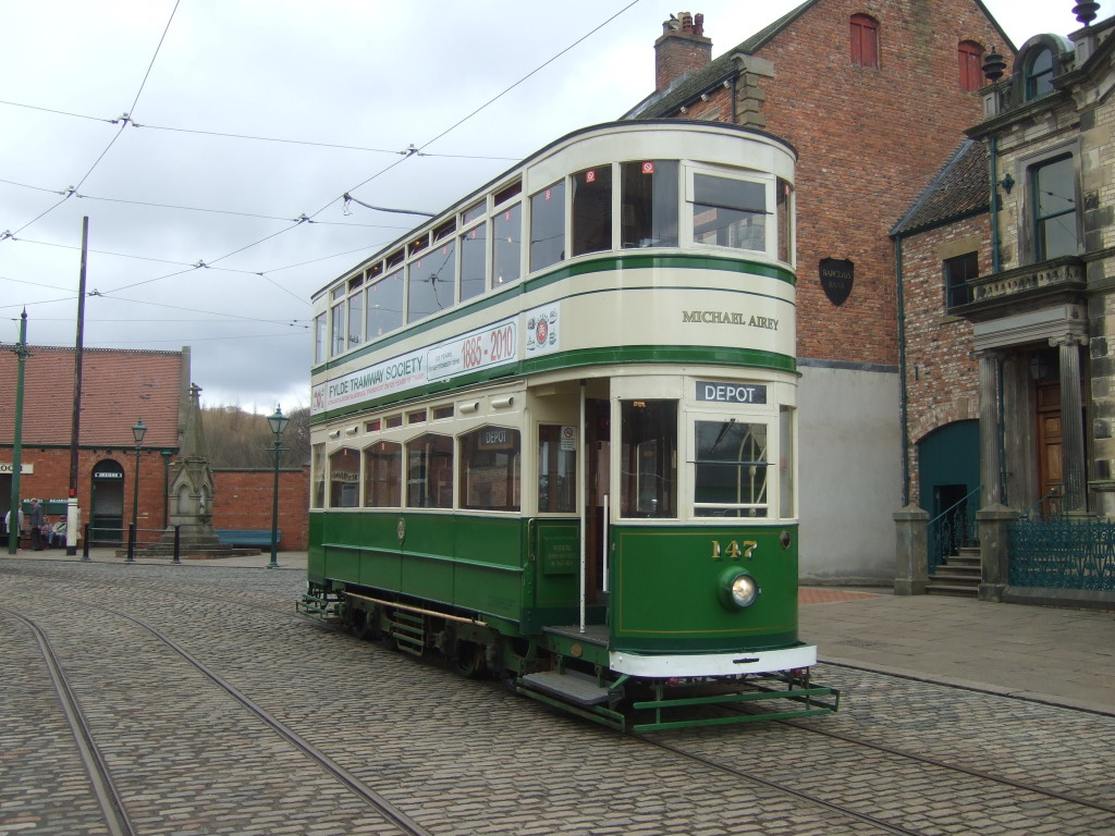 Blackpool 147 on test… – Beamish Transport Online
