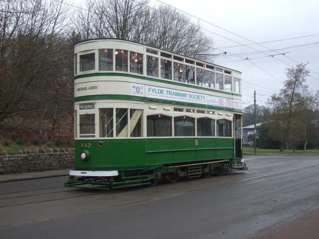 Blackpool 147 on test… – Beamish Transport Online